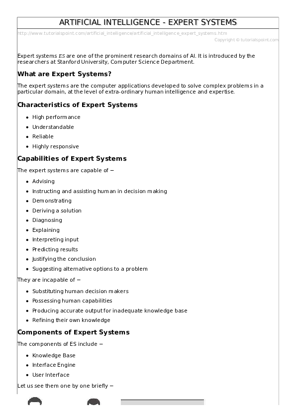 (PDF) Artificial intelligence expert systems