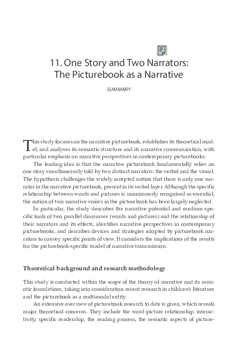 (PDF) Narancic Kovac 2015 One Story Two Narrators Summary
