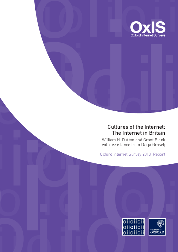 (PDF) Cultures of the Internet: The Internet in Britain Acknowledgements