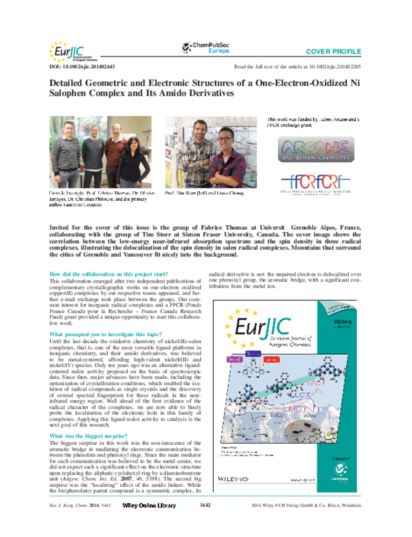 (PDF) Detailed Geometric and Electronic Structures of a One-Electron ...