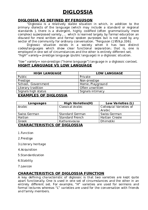 (DOC) DIGLOSSIA