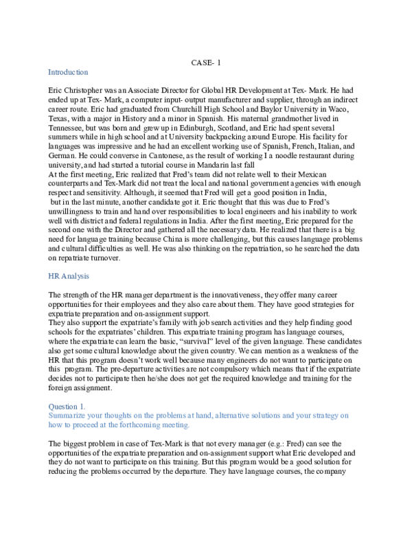 (DOC) IHRM case-1...