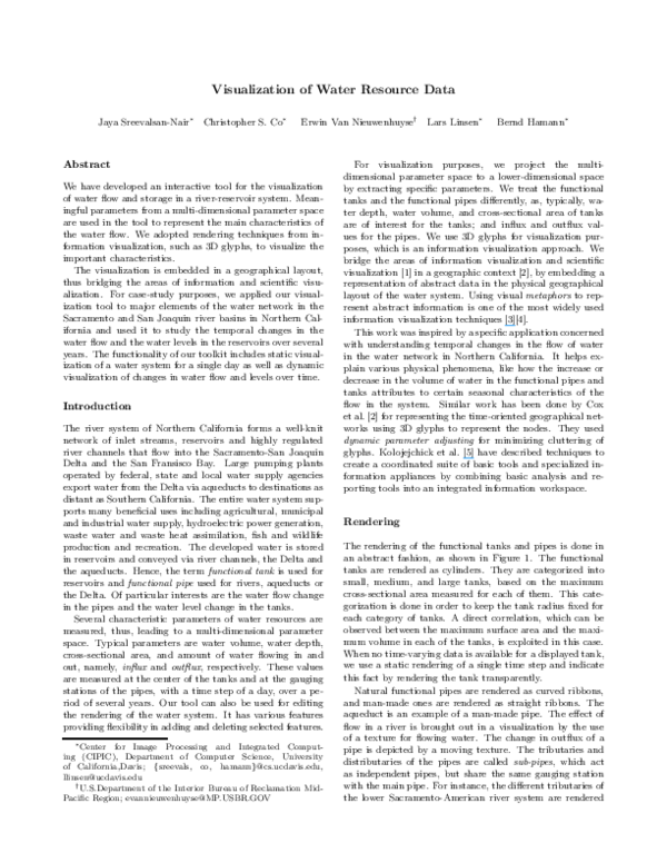 (PDF) Visualization of Water Resource Data