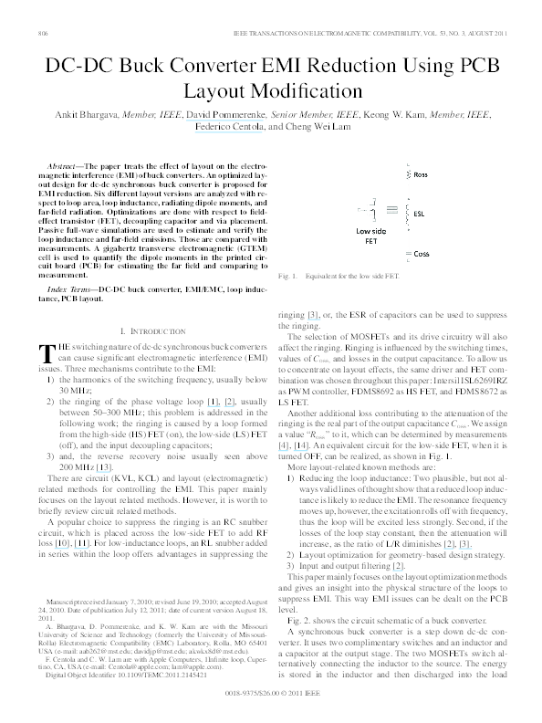 (PDF) DC-DC Buck Converter EMI Reduction Using PCB Layout Modification