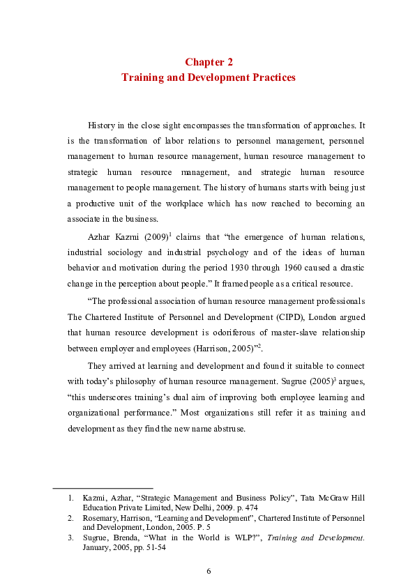 (PDF) Chapter 2 Training and Development Practices