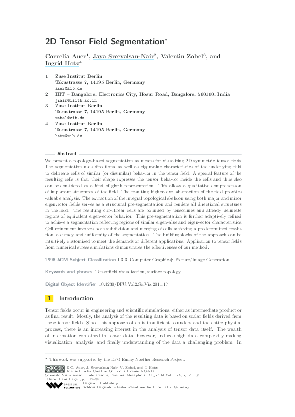 (PDF) 2D Tensor Field Segmentation}}