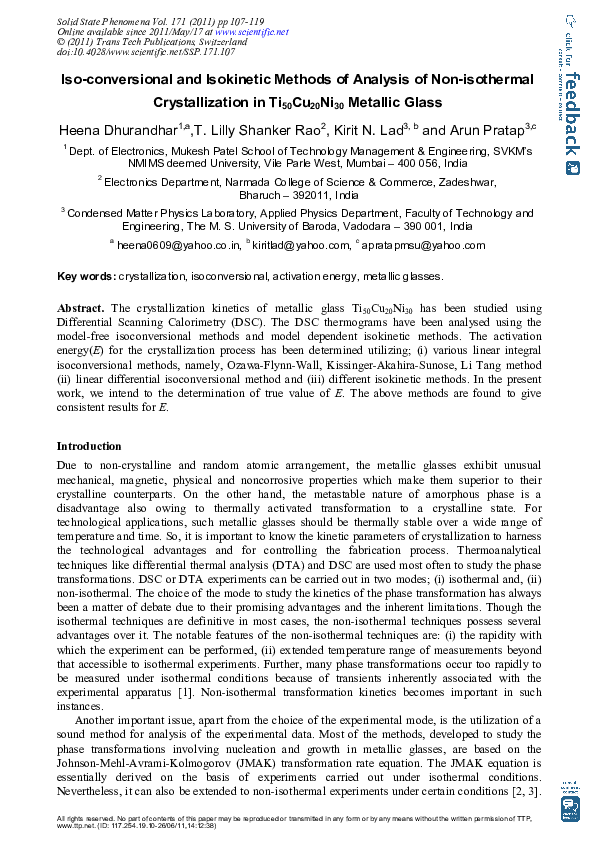 (PDF) Solid State Phenomena