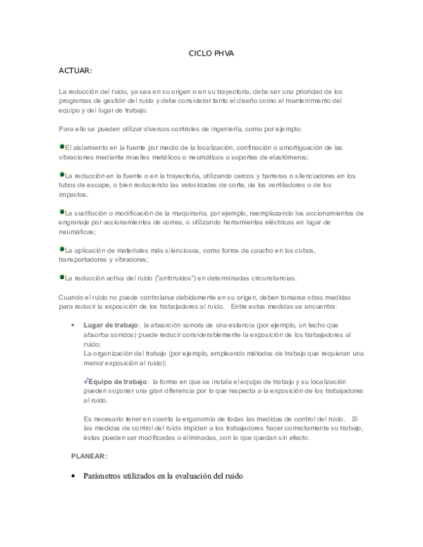 (DOC) CICLO PHVA ACTUAR