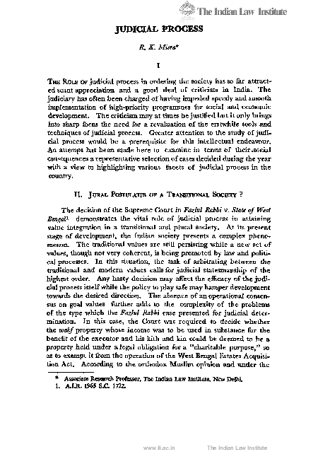 (PDF) JUDICIAL PROCESS