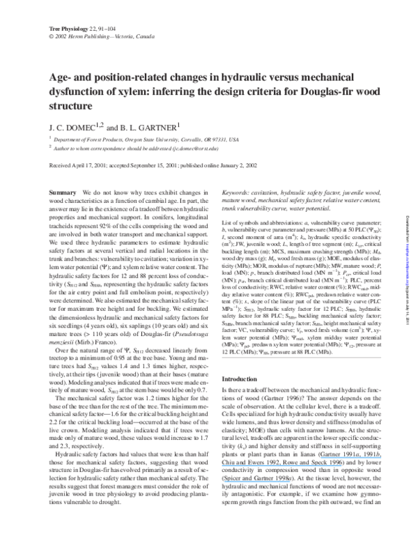 (PDF) Age- and position-related changes in hydraulic versus mechanical ...