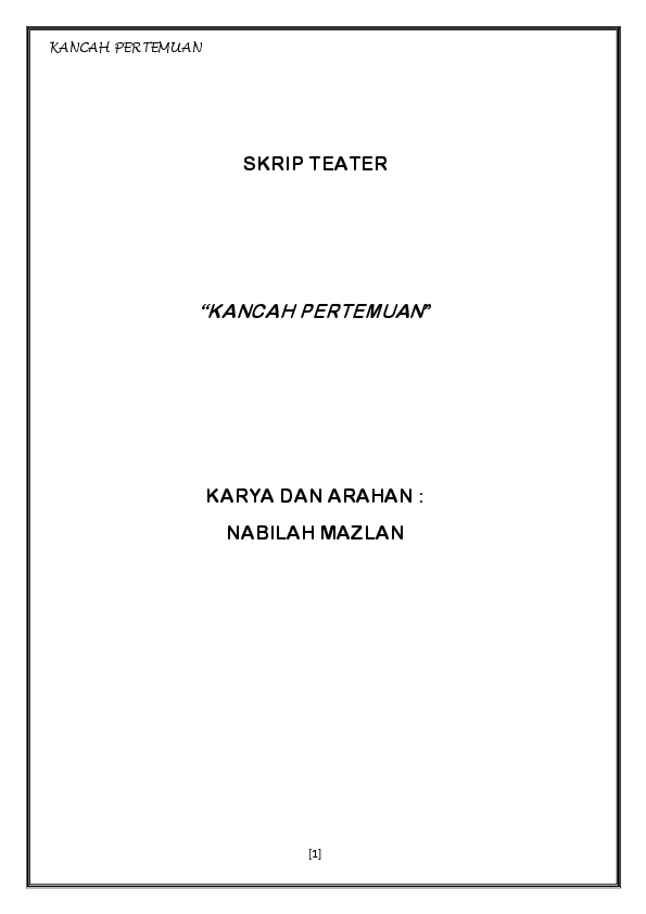 (PDF) Skrip Teater
