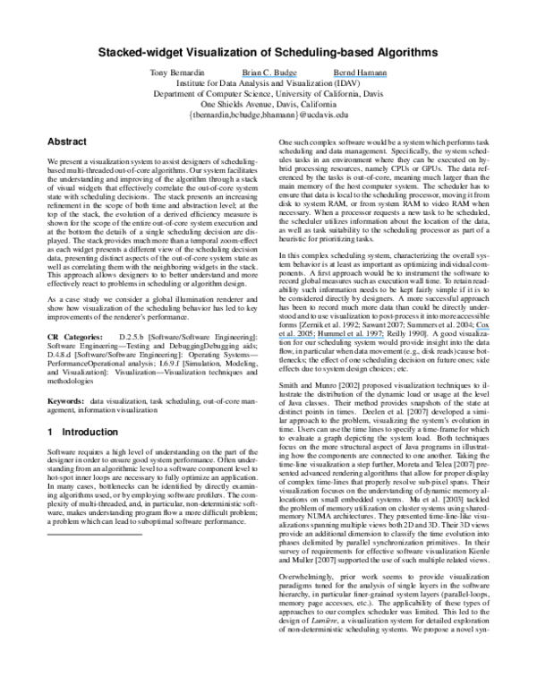 (PDF) Stacked-widget visualization of scheduling-based algorithms