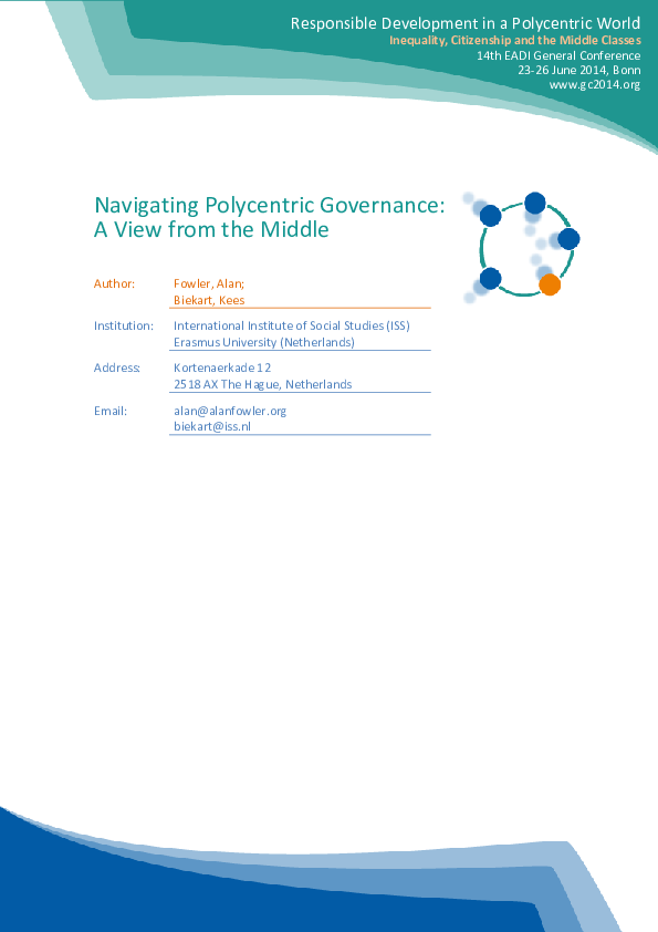 (PDF) Navigating Polycentric Governance: A View from the Middle