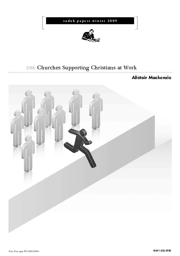 (PDF) Churches Supporting Christians at Work