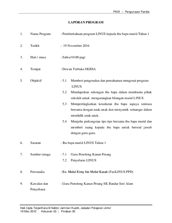 (DOC) LAPORAN PROGRAM
