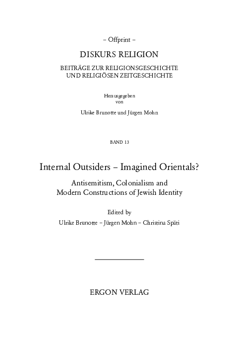 (PDF) The Figure of the Beautiful Jewess: Displacements on the Borders ...