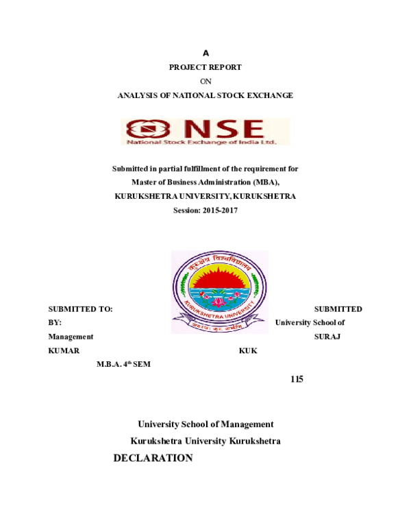 (DOC) Suraj report nse