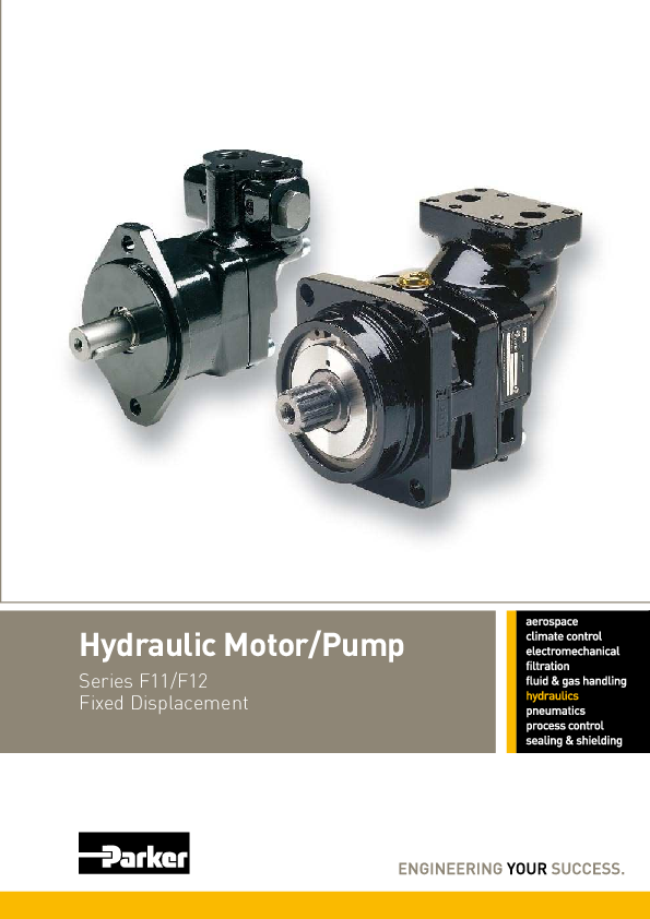(PDF) Hydraulic Motor/Pump Series F11/F12 Fixed Displacement