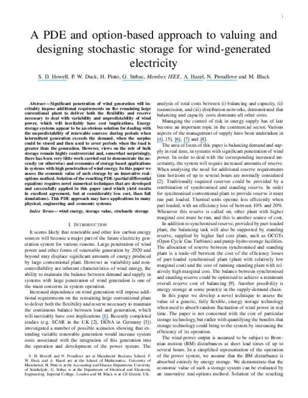 (PDF) A PDE and option based approach to valuing and designing ...