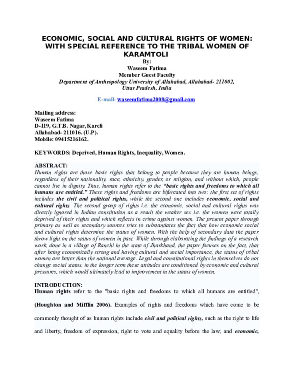 (DOC) 'Position of Women in Ancient India' | Prachi Verma - Academia.edu