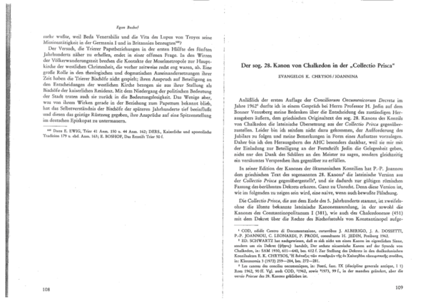 (PDF) 1975- Der sogenannte 28. Kanon von Chalkedon in der Collectio Prisca