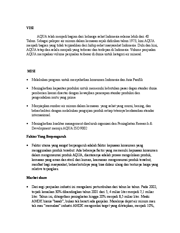 (DOC) IFE EFE MATRIX AQUA