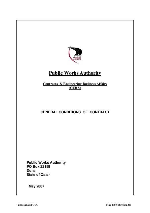 (PDF) General condition of contract