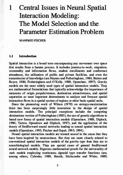 (PDF) Central issues in neural spatial interaction modeling: The model selection and the ...