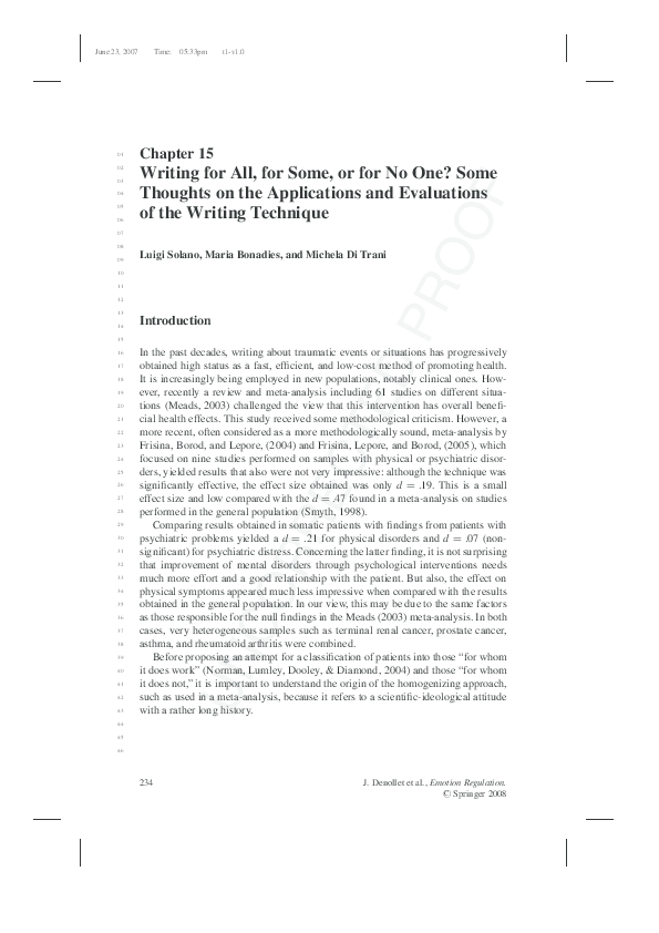 (PDF) Writing for All, for Some, or for No One? Some Thoughts on the ...