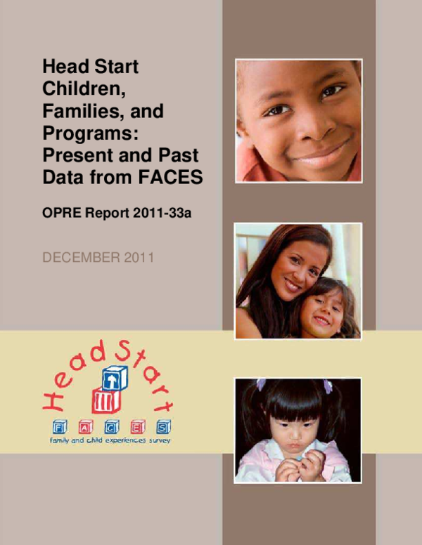 (PDF) Head Start Children, Families, and Programs: Present and Past ...