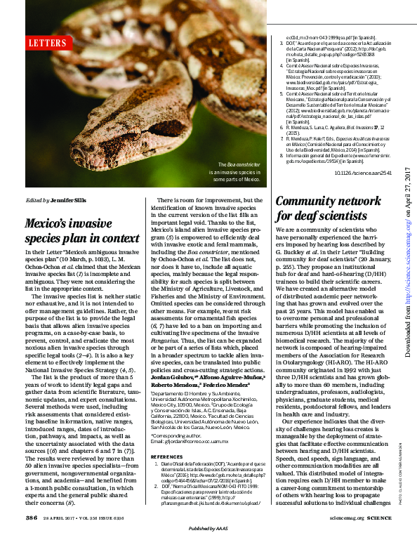 (PDF) Science rebuttal letter Invasive species