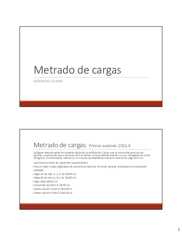 (PDF) Metrado de cargas