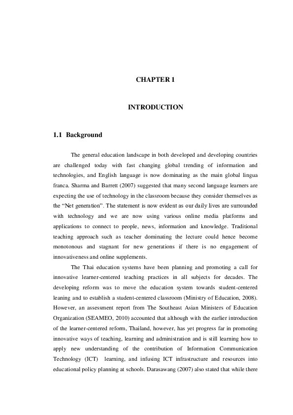 (PDF) INTRODUCTION 1.1 Background