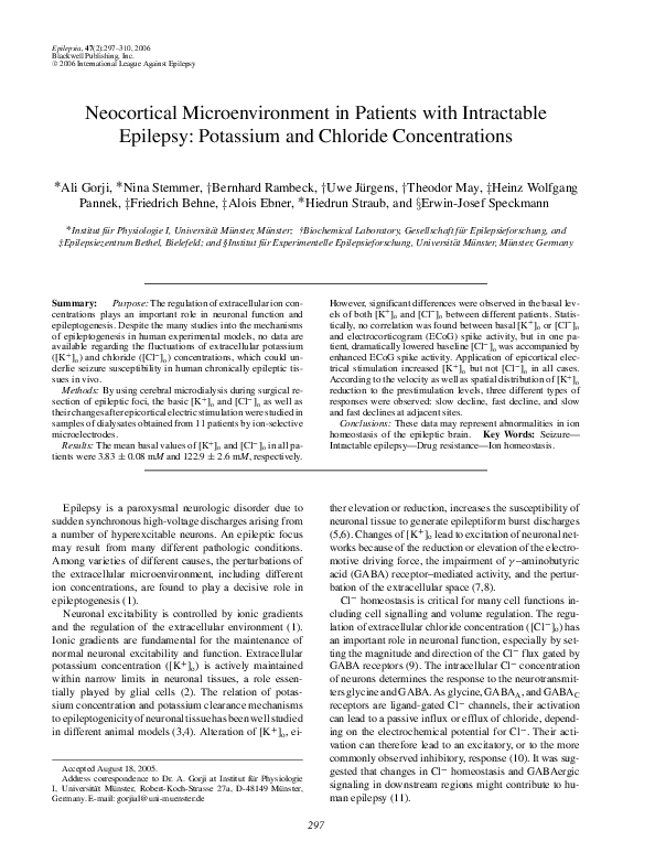 (PDF) Neocortical Microenvironment in Patients with Intractable ...