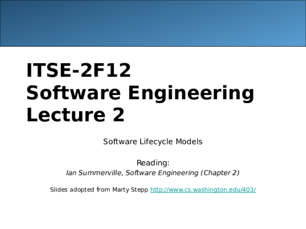 (PPT) Lecture 02 sw lifecycle