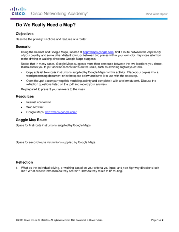 (PDF) Do We Really Need a Map