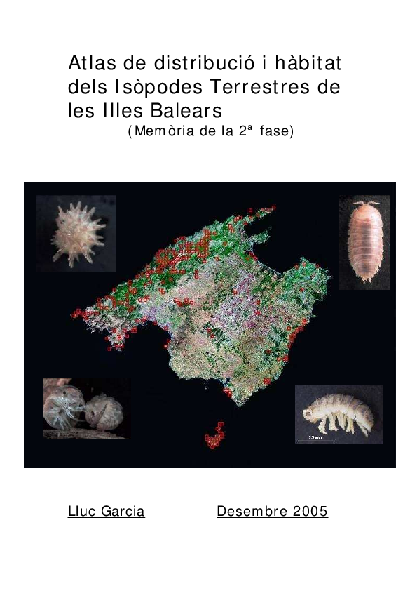 (PDF) Atlas de distribució i hàbitat dels Isòpodes Terrestres de les ...