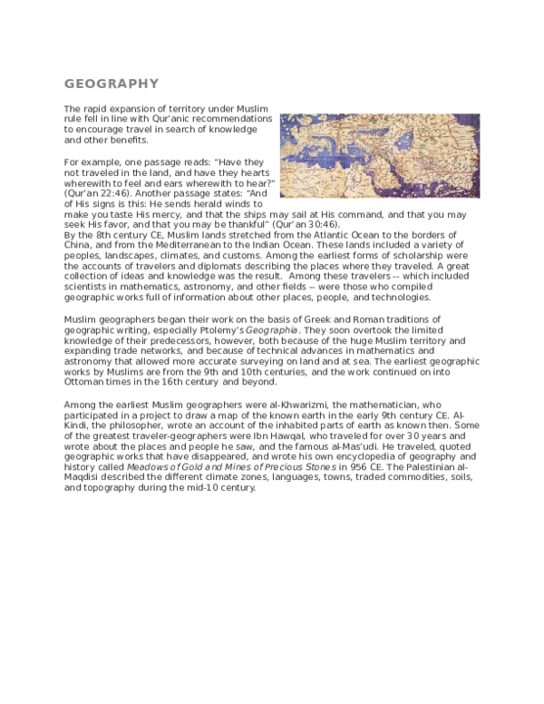 (DOC) GEOGRAPHY