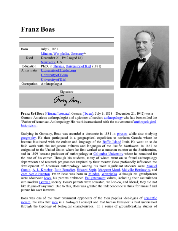 (DOC) Franz Boas