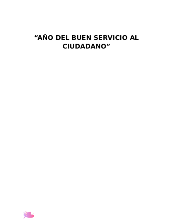 (DOC) " AÑO DEL BUEN SERVICIO AL CIUDADANO
