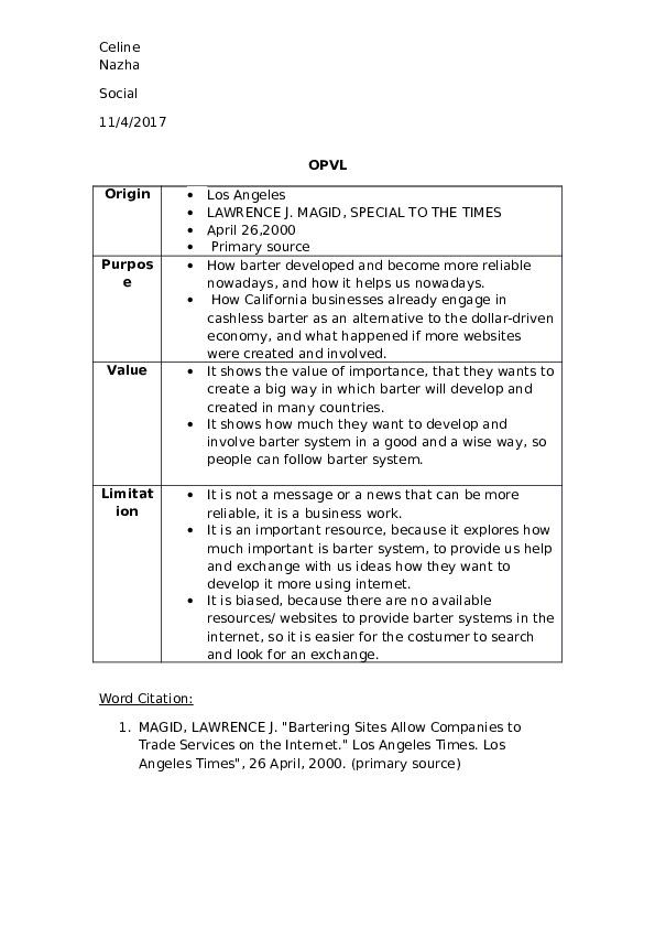 (DOC) OPVL Origin @BULLET Los Angeles | celine nazha - Academia.edu