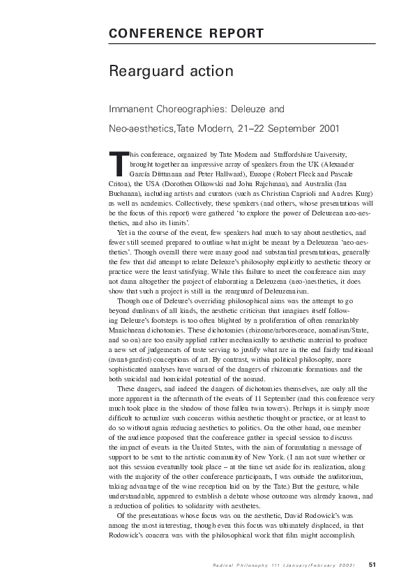 (PDF) Rearguard Action