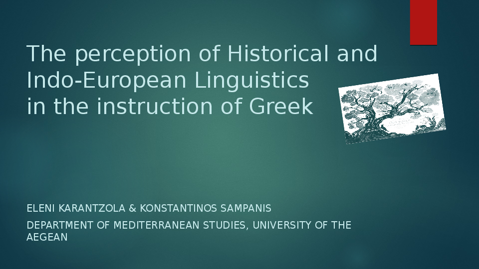 (PPT) The perception of Historical and Indo-European Linguistics in the ...