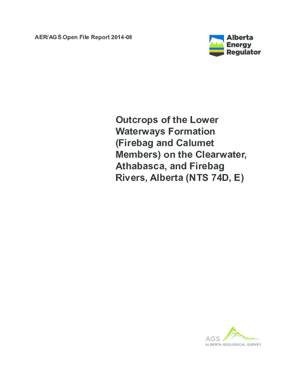 (PDF) Outcrops of the lower Waterways Formation (Firebag and Calumet ...