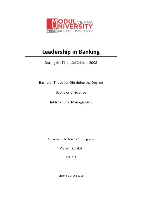 (PDF) Leadership in Banking