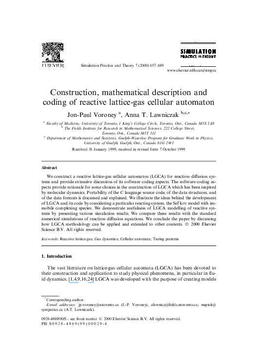 Pdf Construction Mathematical Description And Coding Of Reactive