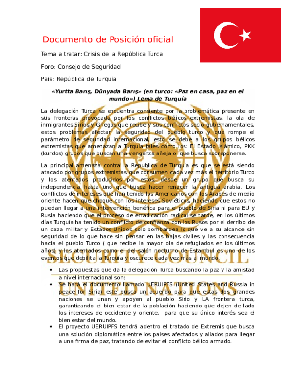 (DOC) Documento de Posicion oficial