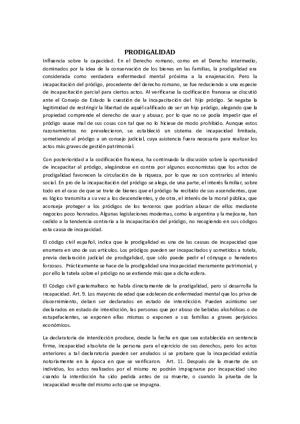 (PDF) La prodigalidad