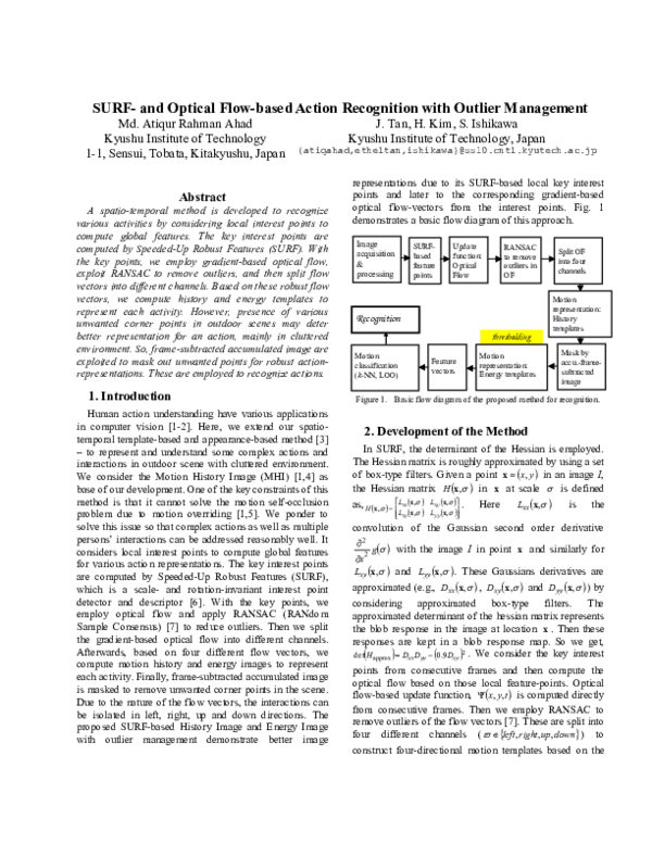 (PDF) SURF-and Optical Flow-based Action Recognition with Outlier Management