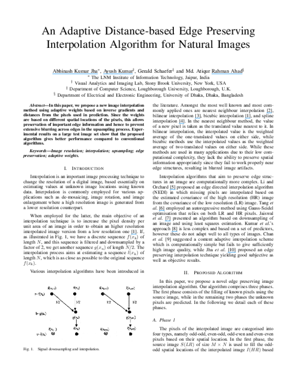 Pdf Modified Edge Directed Interpolation For Images Chi Wah Kok